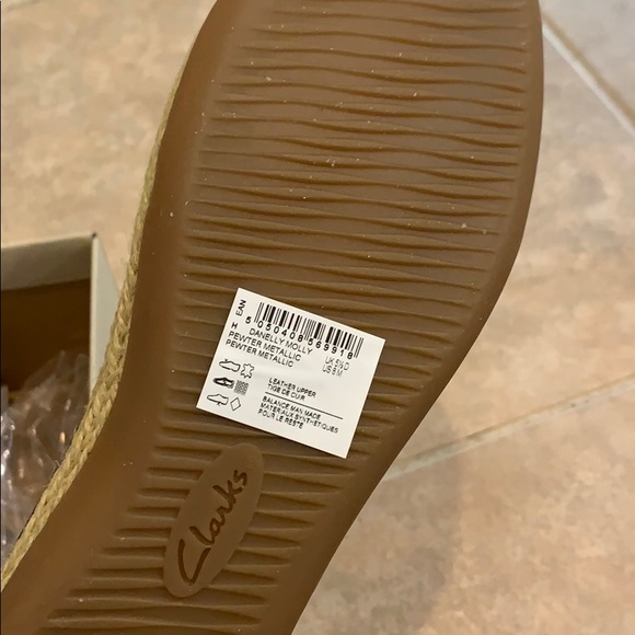 Clarks | Shoes | Clarks Pewter Womans Loafers | Poshmark